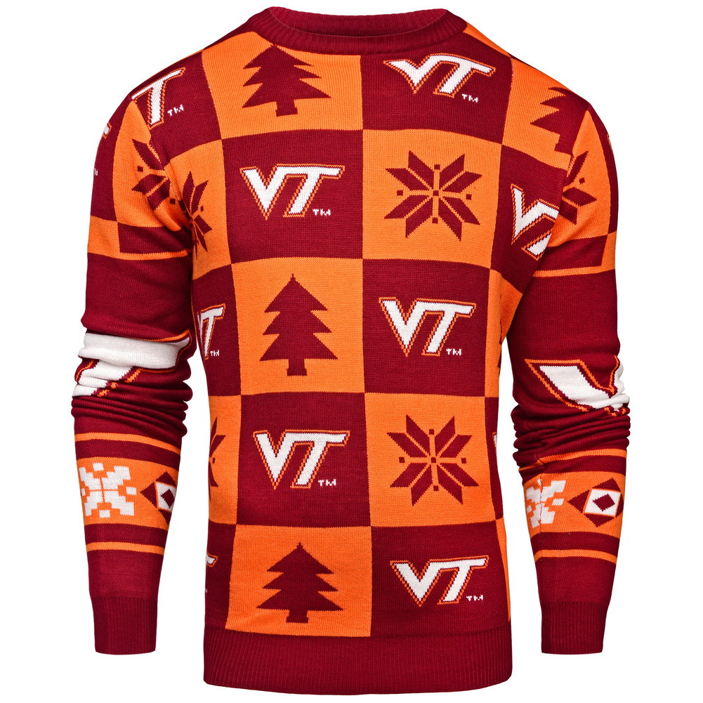 Virginia Tech Hokies Ugly Christmas Sweater SWTCNNC16PATVT