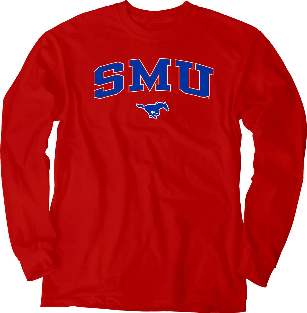 SMU Mustangs Long Sleeve TShirt Varsity Red APC03376032