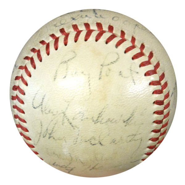 1948 New York Giants Autographed Signed Official Nl Baseball With 19 ...
