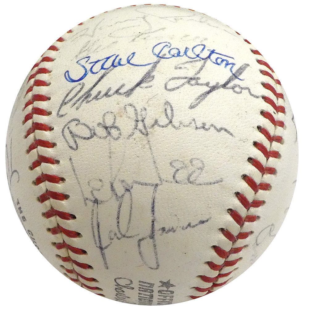 1970 St. Louis Cardinals Autographed Signed Official NL Feeney Baseball ...