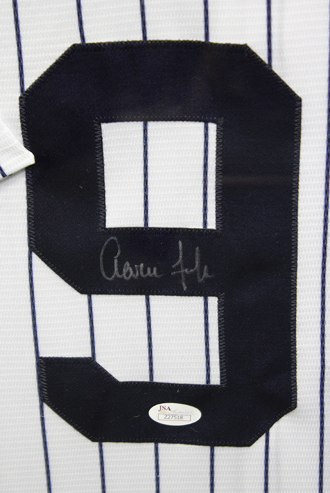 Aaron Judge New York Yankees Autographed Signed Framed White Pinstripe Jersey - JSA Authentic