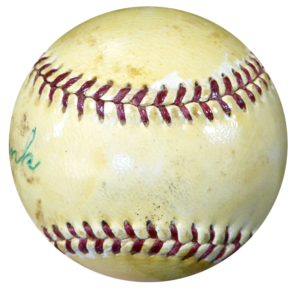 Amos Strunk Autographed Signed Official Al Harridge Baseball ...