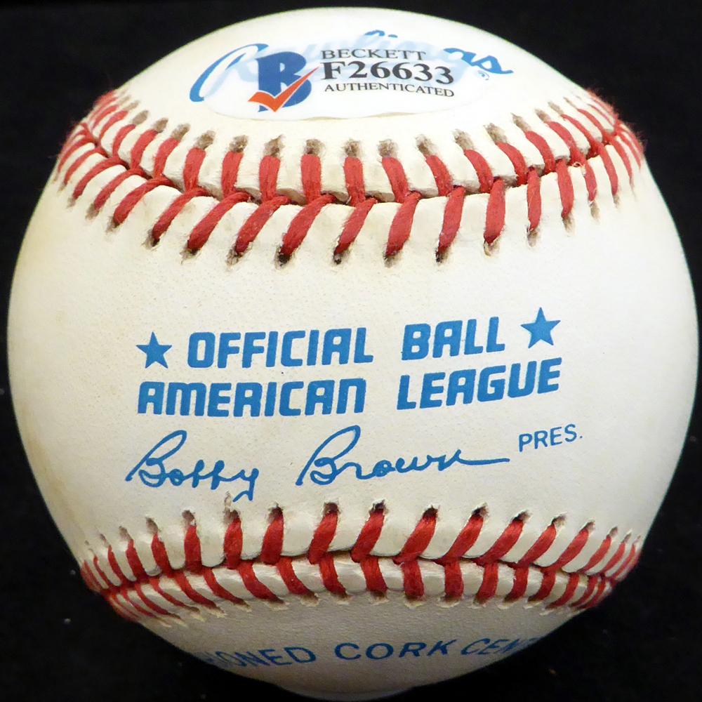 Bob Bobby Autographed Signed Bob Bobby Del Greco Official Al Baseball New York Yankees