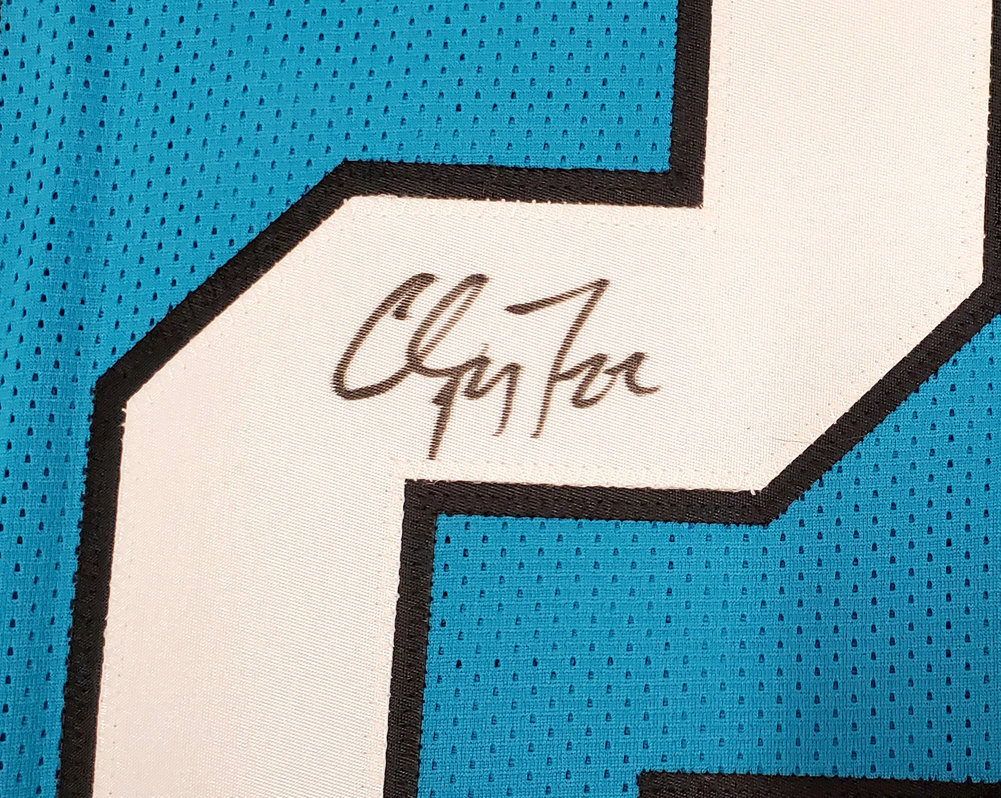 Christian Mccaffrey Autographed Signed Carolina Panthers Blue Jersey ...