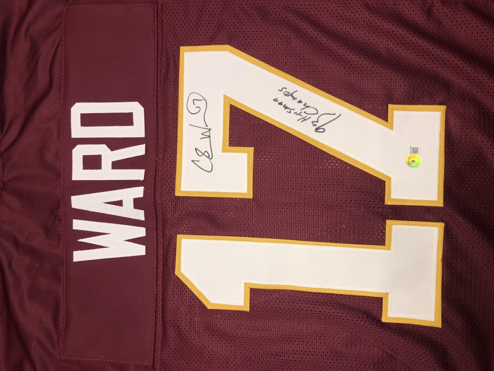 Charlie Ward Autographed Signed Florida State Seminoles Custom Garnet ...