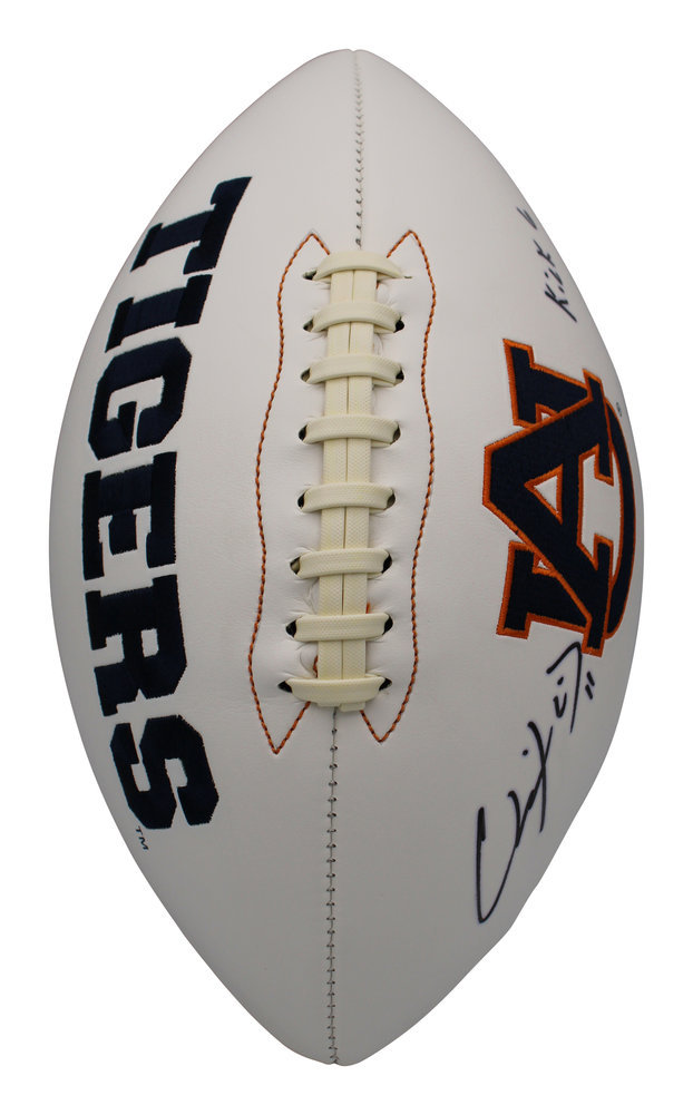 Chris Davis Autographed Signed Auburn Tigers White Panel Football ...