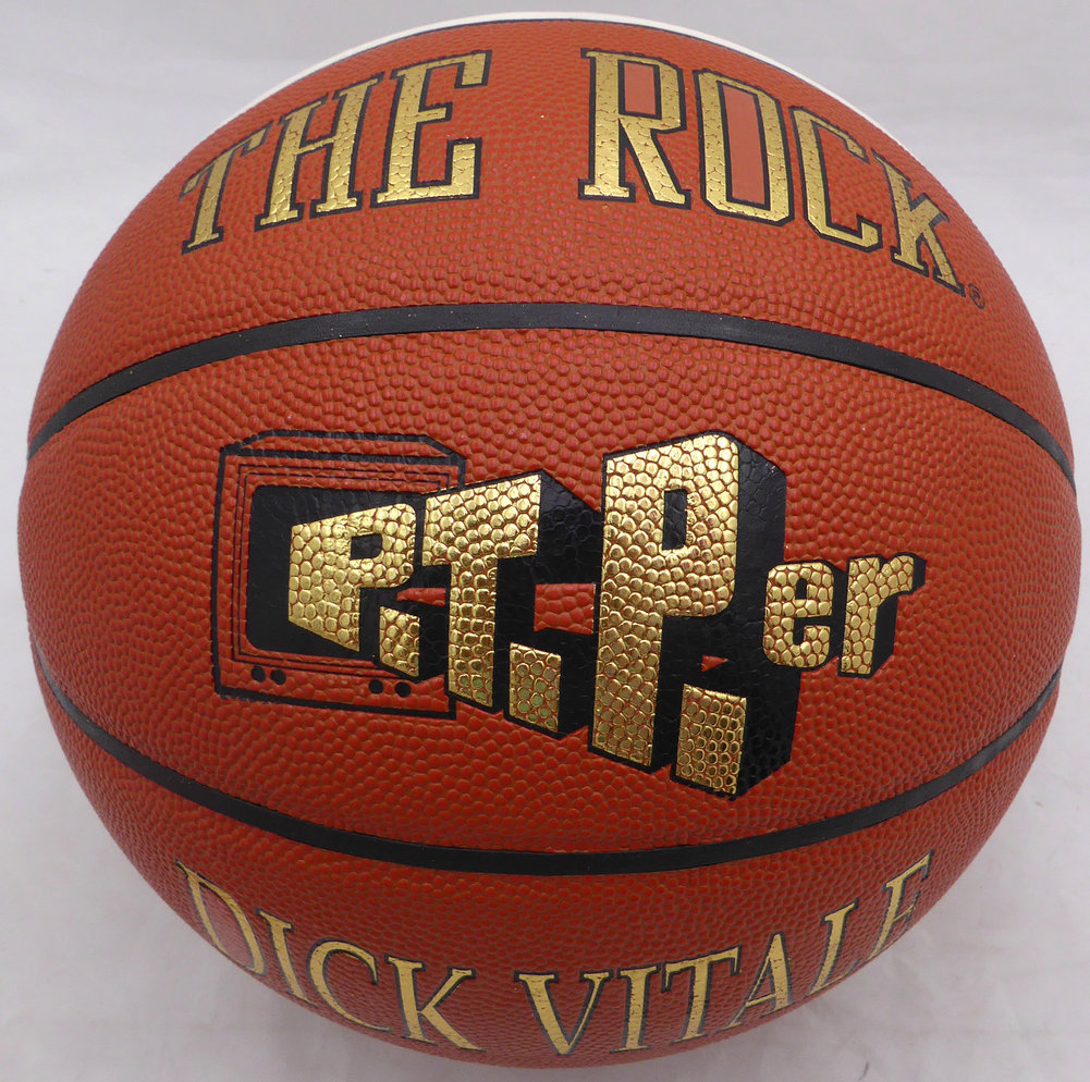 Dick Vitale Autographed Signed The Rock Basketball Espn Announcer ...