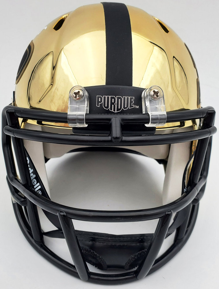 Drew Brees Autographed Signed Purdue Boilermakers Chrome Gold Speed ...