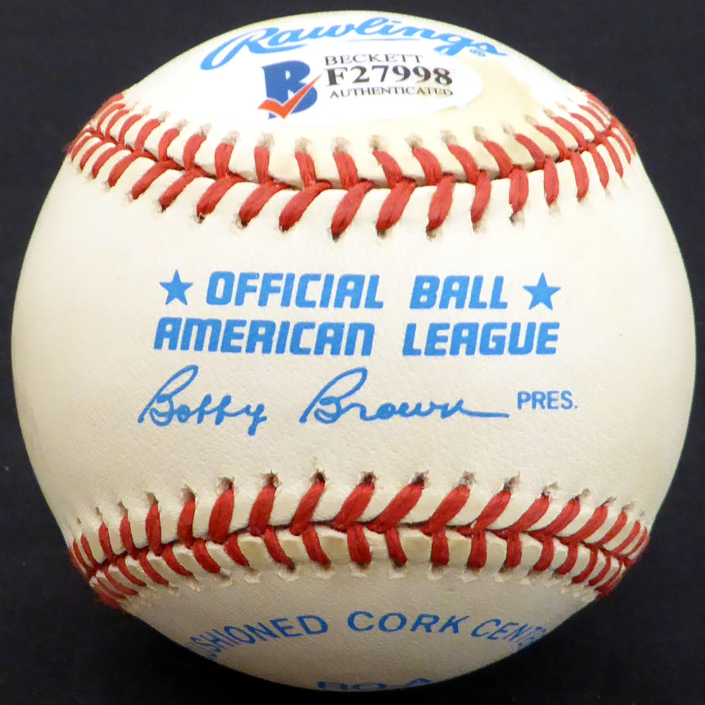 Gary Bell Autographed Official Al Baseball Boston Red Sox, Cleveland ...