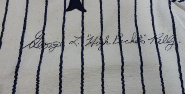 New York Giants George "High Pockets" Kelly Autographed White Jersey ...
