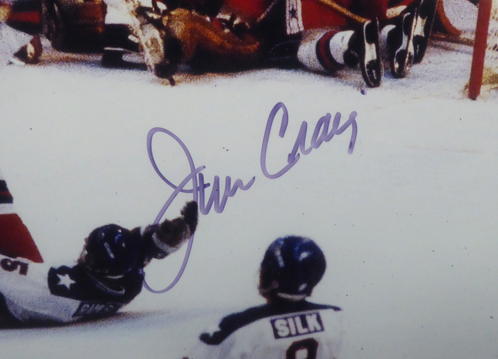 Herb Brooks & Jim Craig Autographed Signed Framed 16x20 Photo 1980 ... Herb Brooks & Jim Craig Autographed Signed Framed 16x20 Photo 1980 ...
