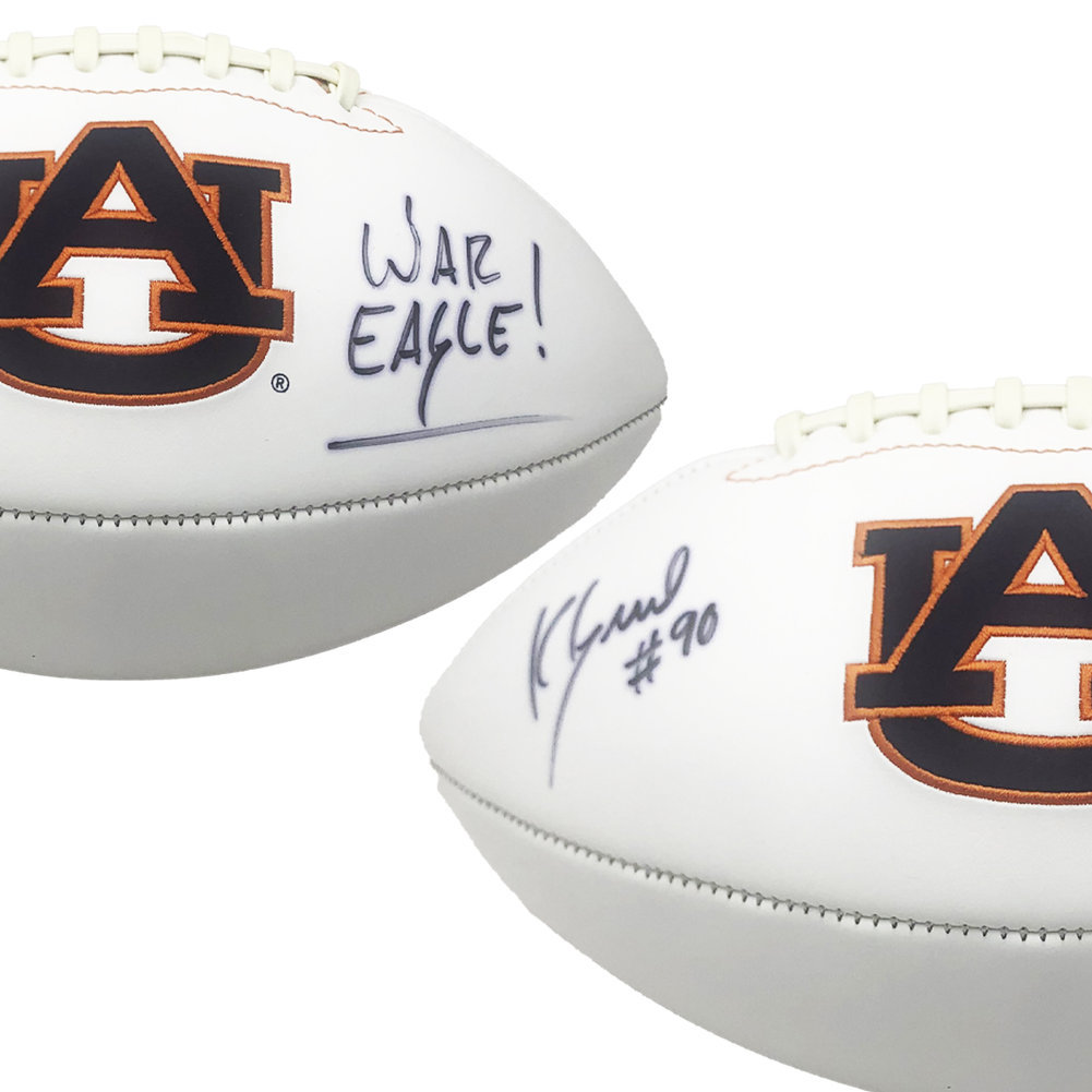 Kevin Greene Autographed Signed Auburn Tigers White Panel Football War ...