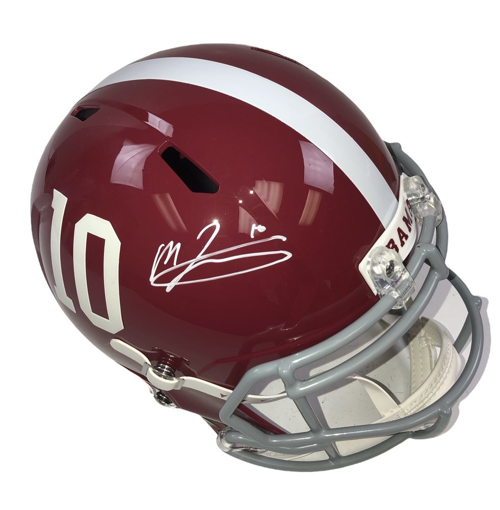 Mac Jones Autographed Signed Alabama Crimson Tide Riddell Speed Full ...