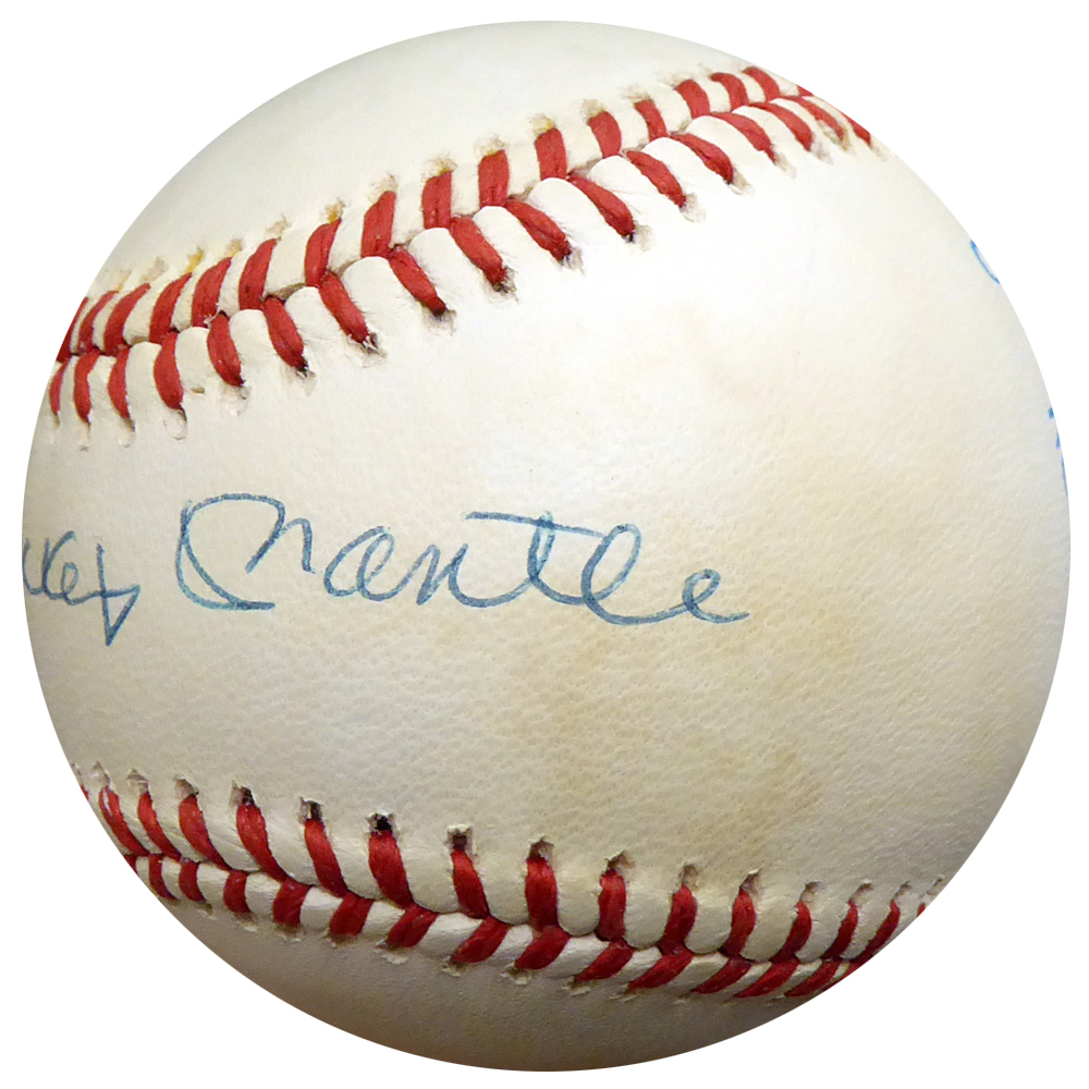 Mickey Mantle Autographed Signed Official AL Baseball New York Yankees ...