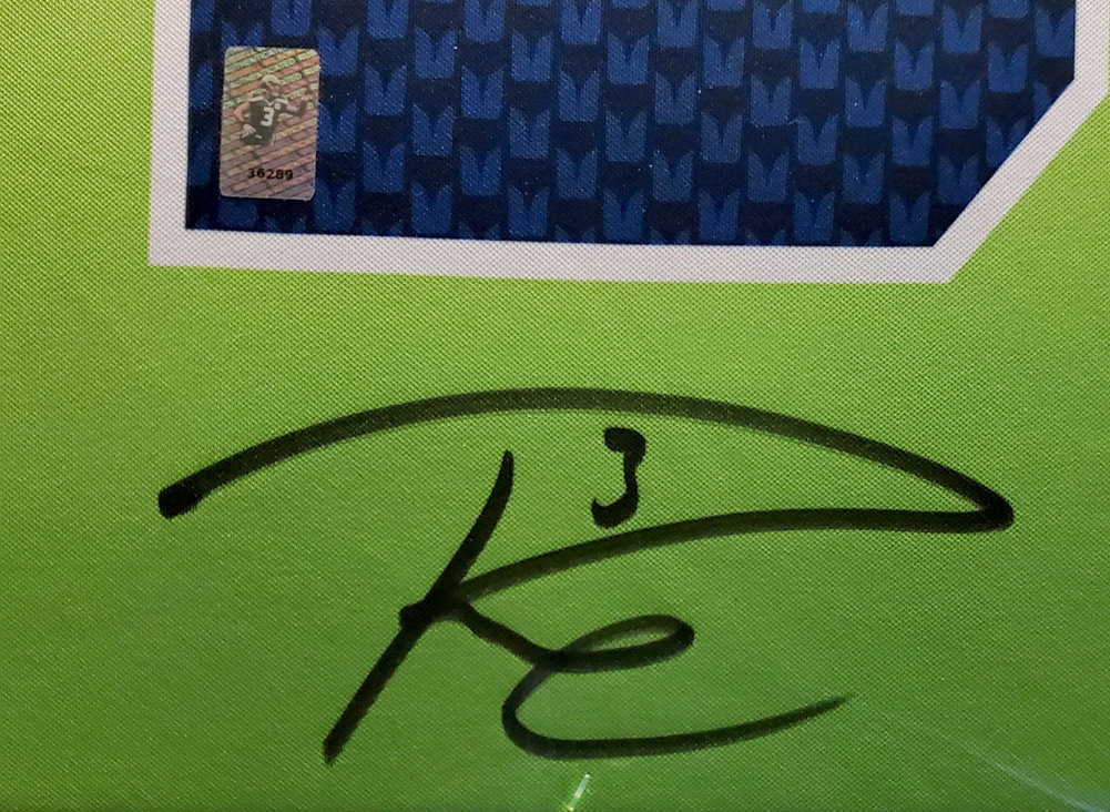 Seattle Seahawks Russell Wilson Autographed Signed Action Green Nike ...