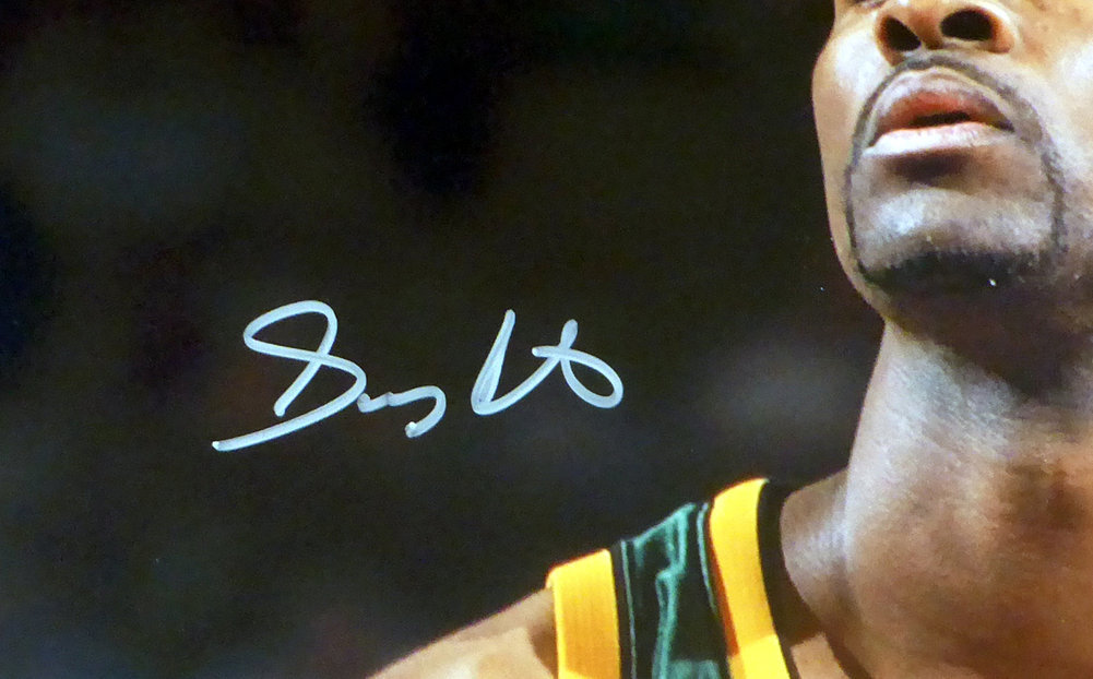 Signed Gary Payton Autographed 16x20 Photo Seattle Sonics - PSA/DNA ...