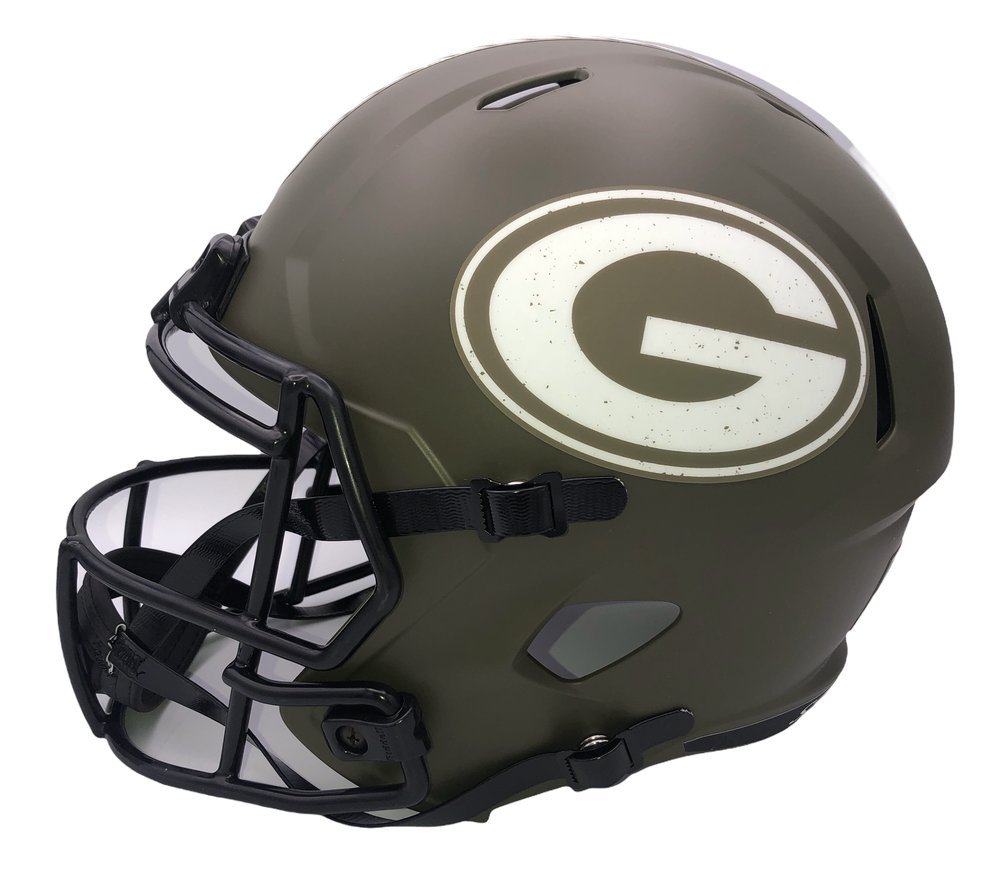 Stetson Bennett IV Autographed Signed Salute to Service Riddell Speed ...