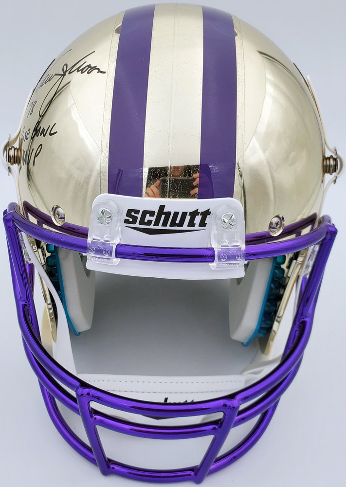 Warren Moon Autographed Signed Washington Huskies Full Size Schutt ...