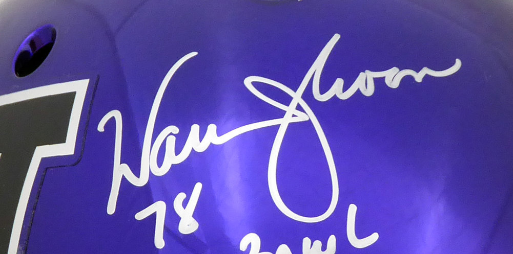Warren Moon Autographed Signed Washington Huskies Full Size Schutt ...