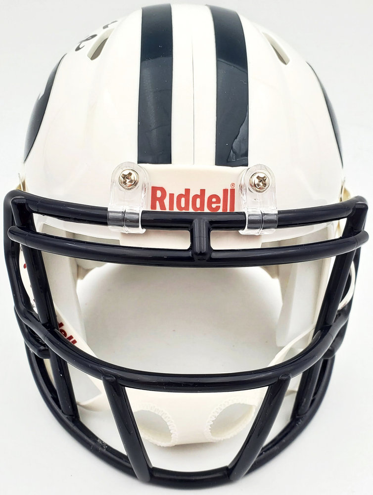 Zach Wilson Autographed Signed Byu Cougars White Speed Mini Helmet ...