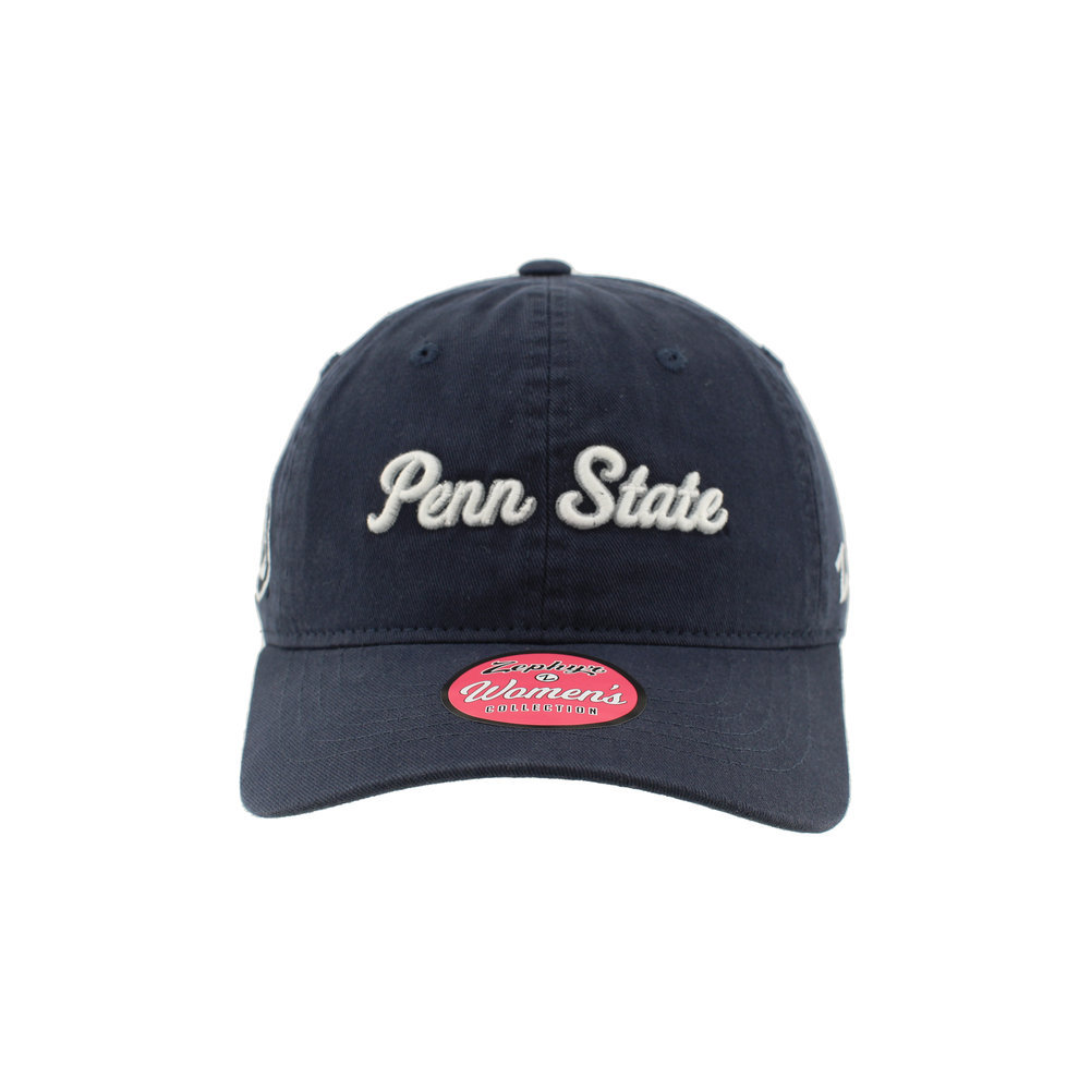 Penn State Embroidered Women's Script Adjustable Hat Navy Nittany Lions ...
