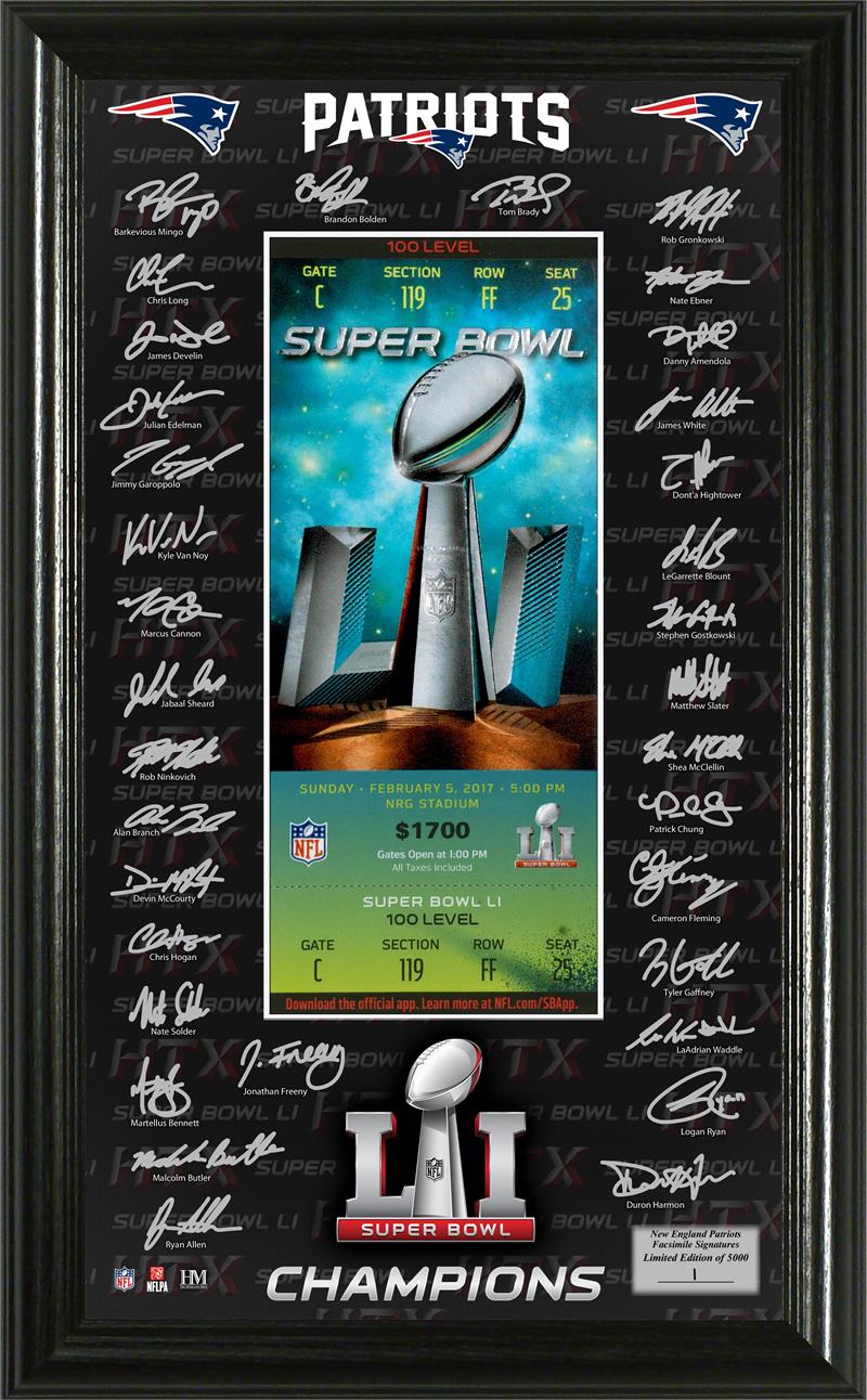 New England Patriots NFL Merchandise & Autographed Sports Memorabilia