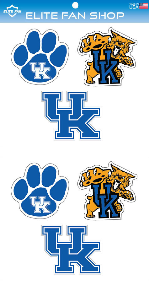 Kentucky Wildcats 3" Vinyl Decal 6-Pack