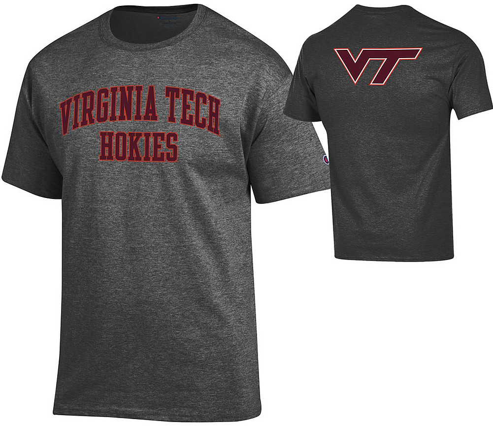 Virginia Tech Hokies Tshirt Back Charcoal APC03026218-APC03010027