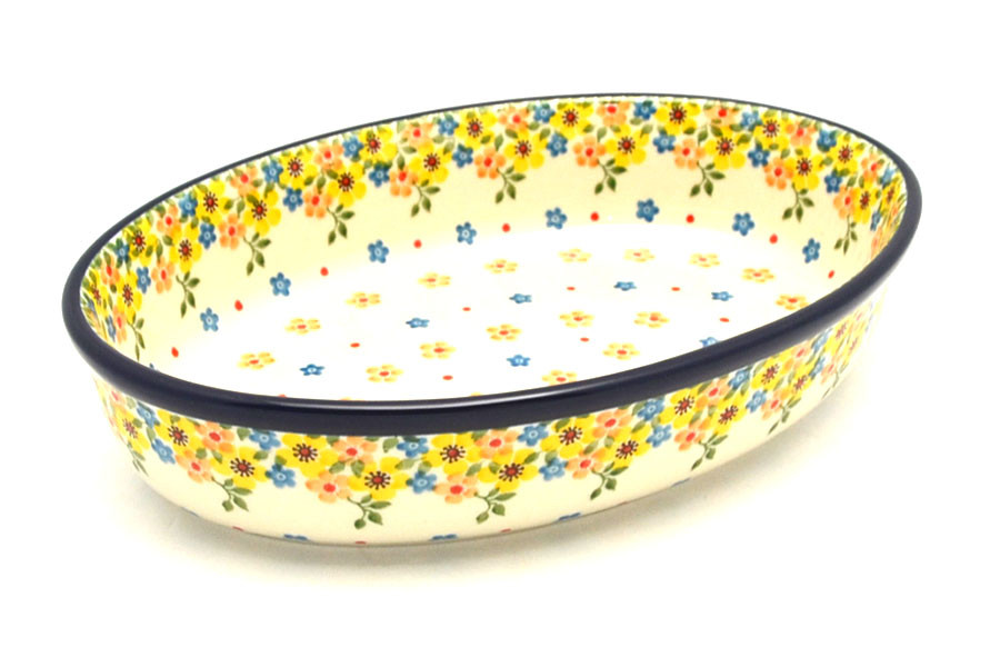Polish Pottery Baker - Oval - Medium - Buttercup 298-2225a