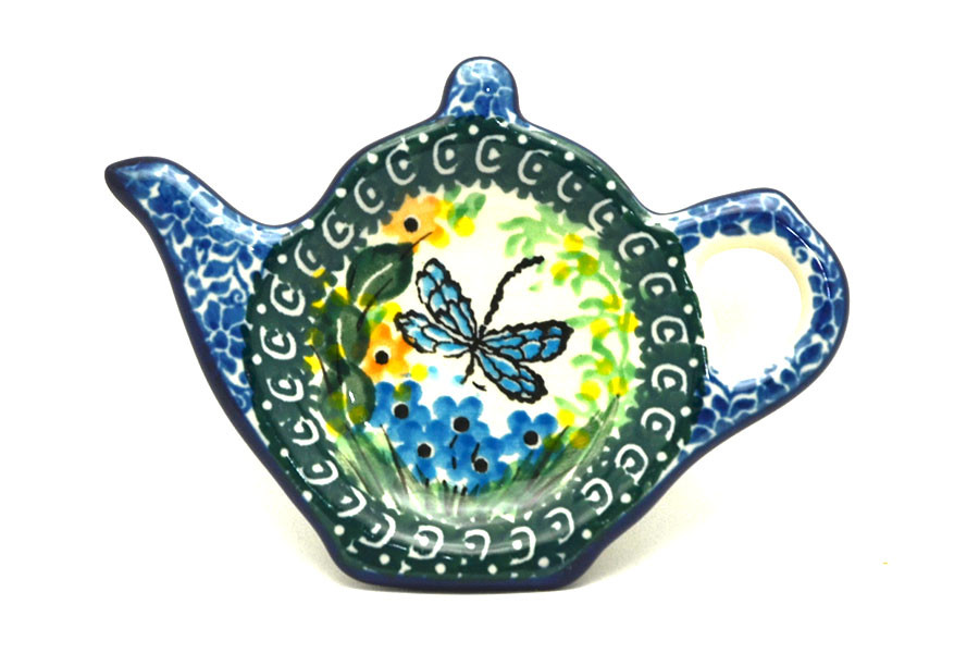Polish Pottery Tea Bag Holder Unikat Signature U4612 766 U4612