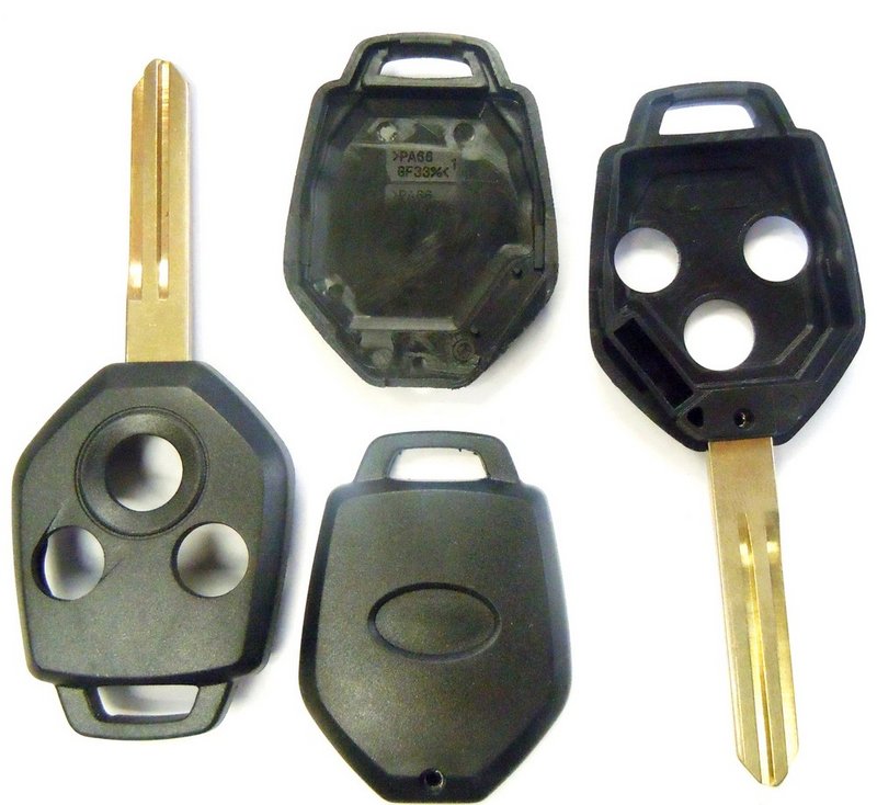 New Grooved Key Case Shell Cover for Subaru FCC ID 4 Button Keyless ...