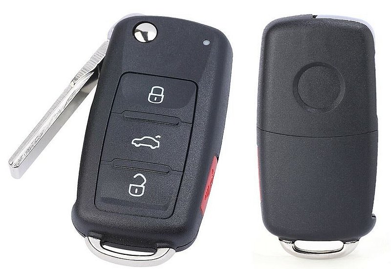 key fob for Volkswagen FCC ID NBGFS93N keyless remote control flip ... key fob for Volkswagen FCC ID NBGFS93N keyless remote control flip ...