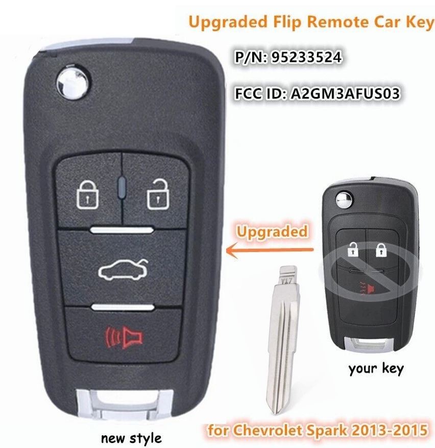 Chevrolet flip key fob FCC A2GM3AFUS03 keyless remote car control GM ... Chevrolet flip key fob FCC A2GM3AFUS03 keyless remote car control GM ...
