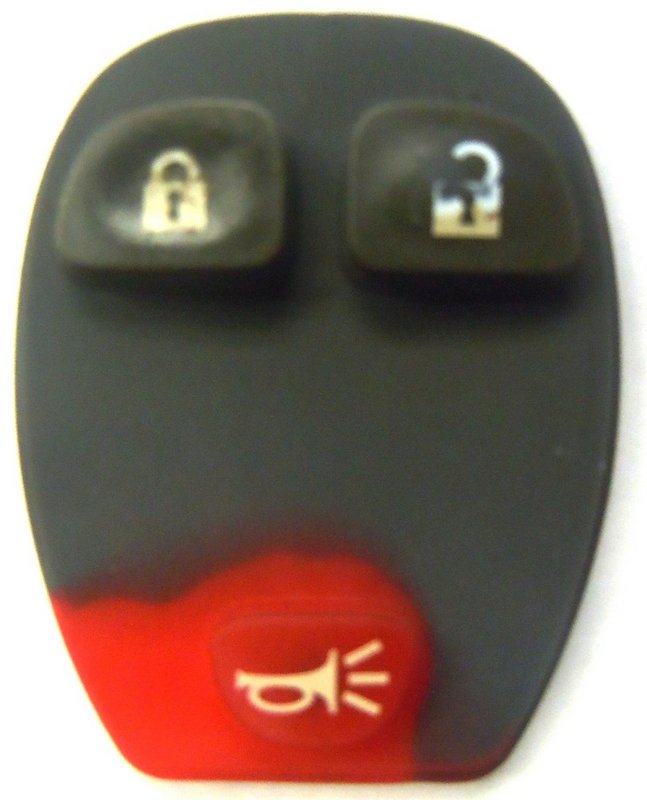 keyless entry remote replacement 3 button pad GM FCC OUC 60270 60221 ...