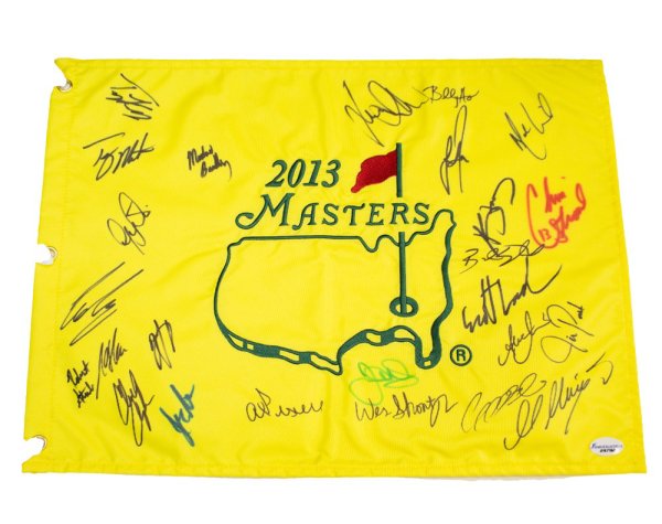 Golf Memorabilia | Autographed Pin Flags