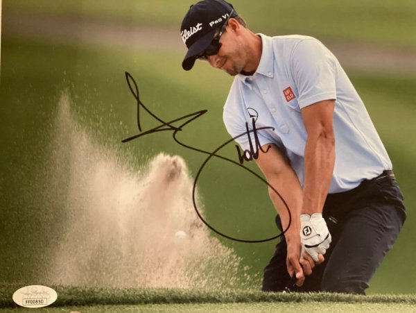 Adam Scott Golf Memorabilia & Signed Golf Collectibles