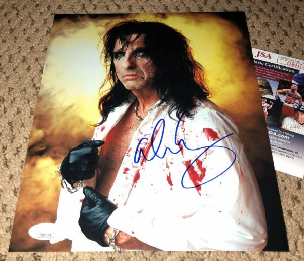 Alice Cooper Autographed Memorabilia | Signed Photo, Jersey ...