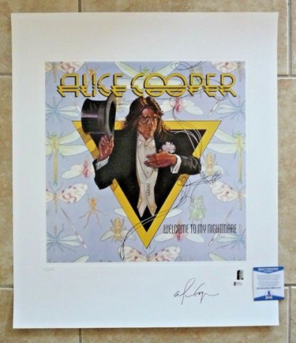 Alice Cooper Autographed Memorabilia | Signed Photo, Jersey ...