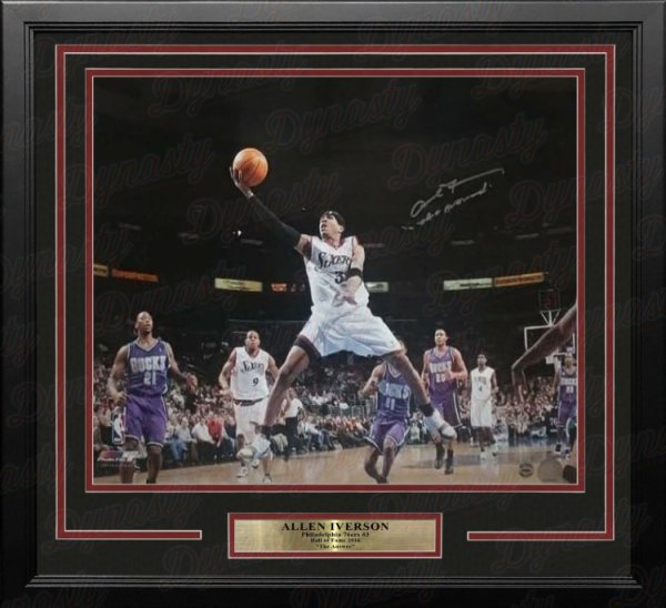 Allen Iverson Autographed Memorabilia | Signed Photo, Jersey ...