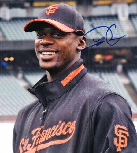 Autographed Signed Fred Lewis San Francisco Giants Photo