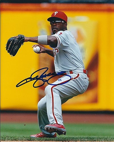 Jimmy Rollins Autographed Memorabilia | Signed Photo, Jersey ...