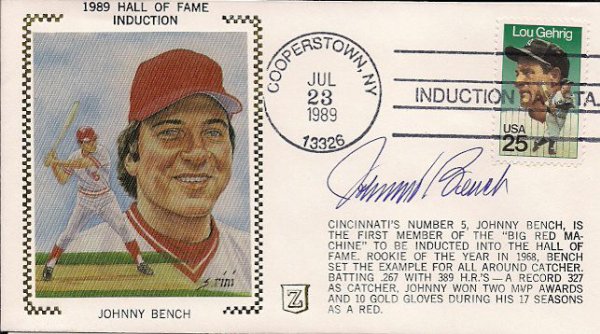 Johnny Bench Autographed Memorabilia | Signed Photo, Jersey ...