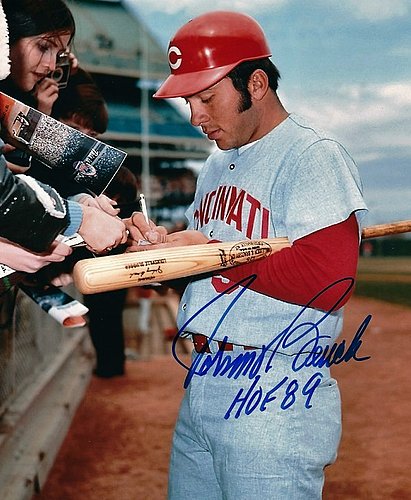 Johnny Bench Autographed Memorabilia | Signed Photo, Jersey ...