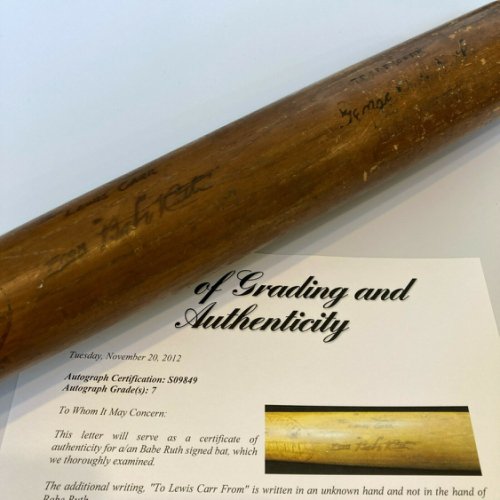 Babe Ruth Autographed Memorabilia | Signed Photo, Jersey, Collectibles ...