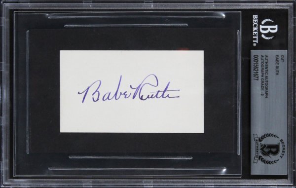 Babe Ruth Autographed Memorabilia | Signed Photo, Jersey, Collectibles ...