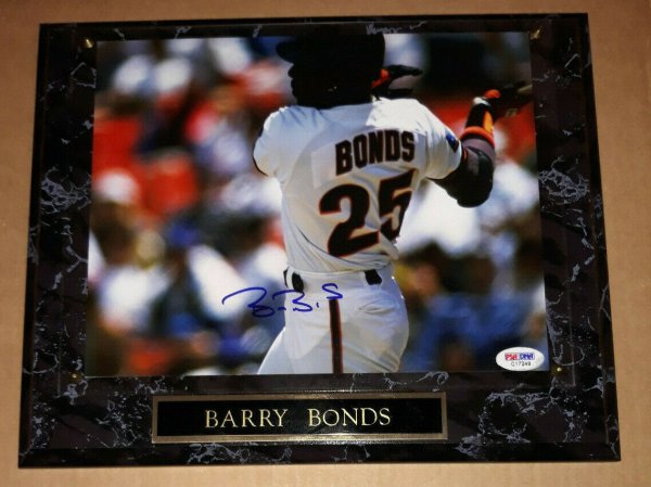 Barry Bonds Autographed Memorabilia | Signed Photo, Jersey ...