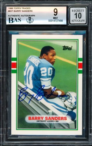 Barry Sanders Autographed Memorabilia | Signed Photo, Jersey ...