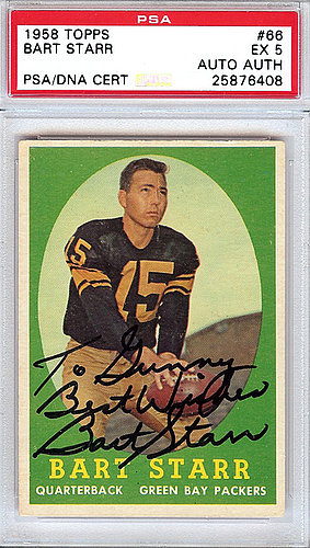 Bart Starr | Autographed Football Memorabilia & NFL Merchandise