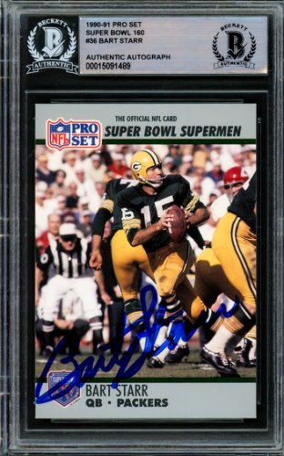 Bart Starr | Autographed Football Memorabilia & NFL Merchandise