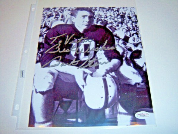 Bart Starr | Autographed Football Memorabilia & NFL Merchandise